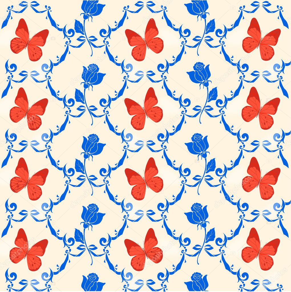 Butterfly And Flower Patterns
