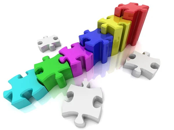 Graph from puzzle Stock Photo by ©maxxyustas 5055655