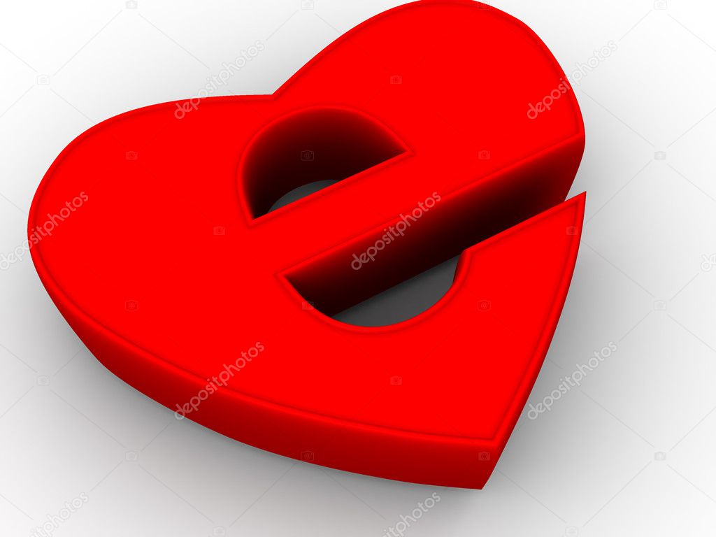 Symbol of internet as heart Stock Photo by ©maxxyustas 5094706
