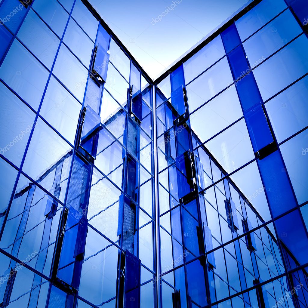 Perspective glass wall of skyscraper Stock Photo by ©Vladitto 3000929
