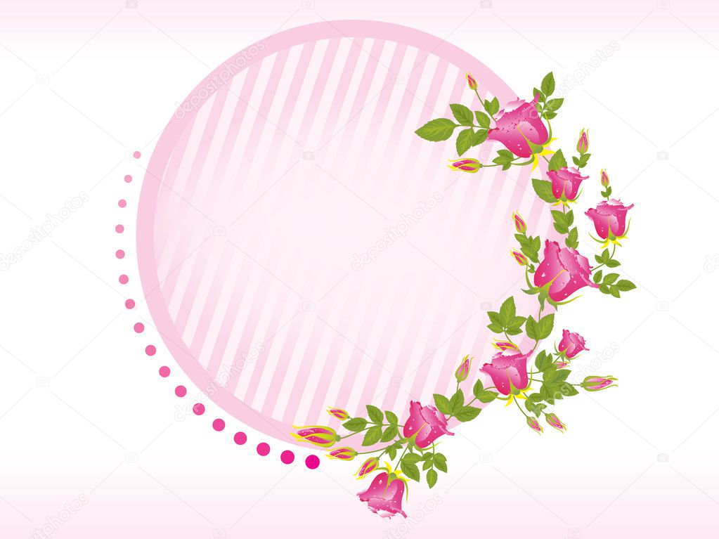 Illustration of rose flower frame Stock Vector Image by ©alliesinteract ...