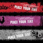 Grungy Banner — Stock Vector © vectomart #9631191