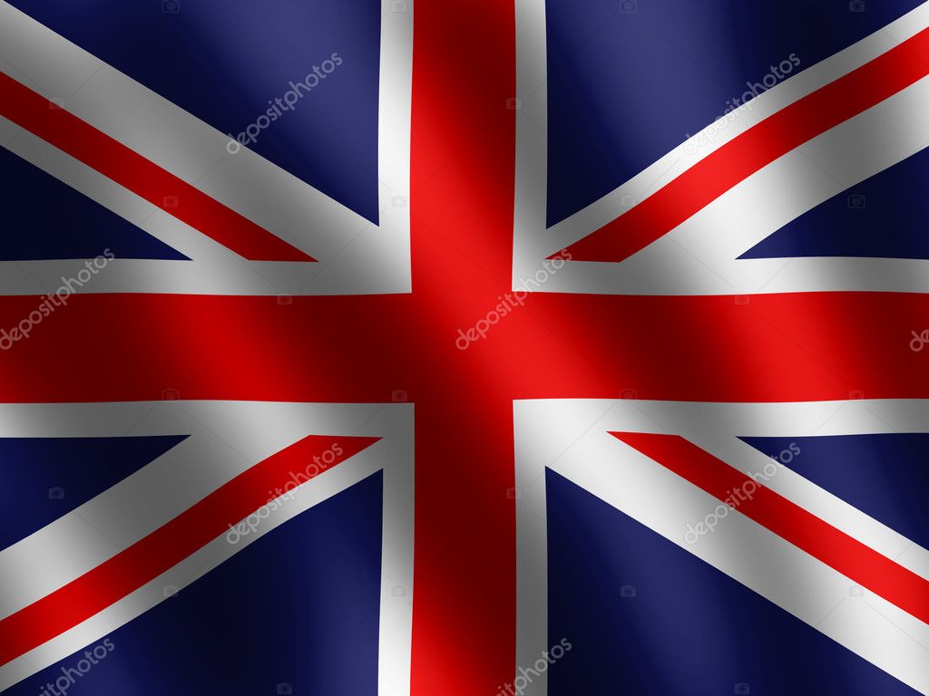 Ondeando la bandera de Inglaterra — Foto de stock © alliesinteract #3106593