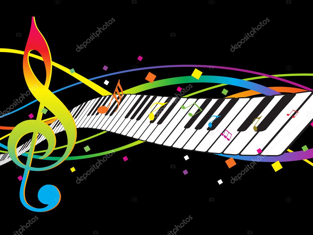 Illustration of musical background Stock Vector Image by ...