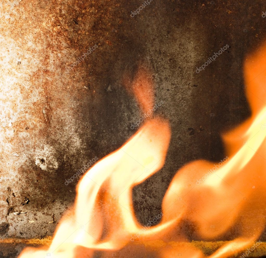 Rusty Metal Texture Flames Fire Stock Photo by ©nejron 4791396