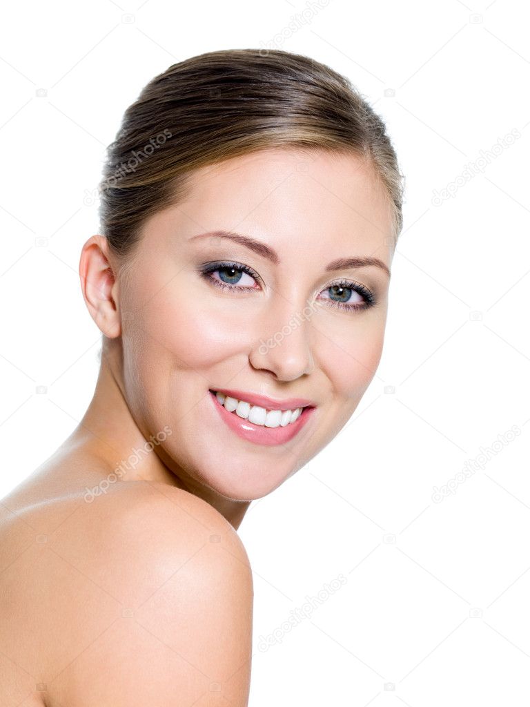 Smiling face of attractive woman — Stock Photo © valuavitaly #3815443