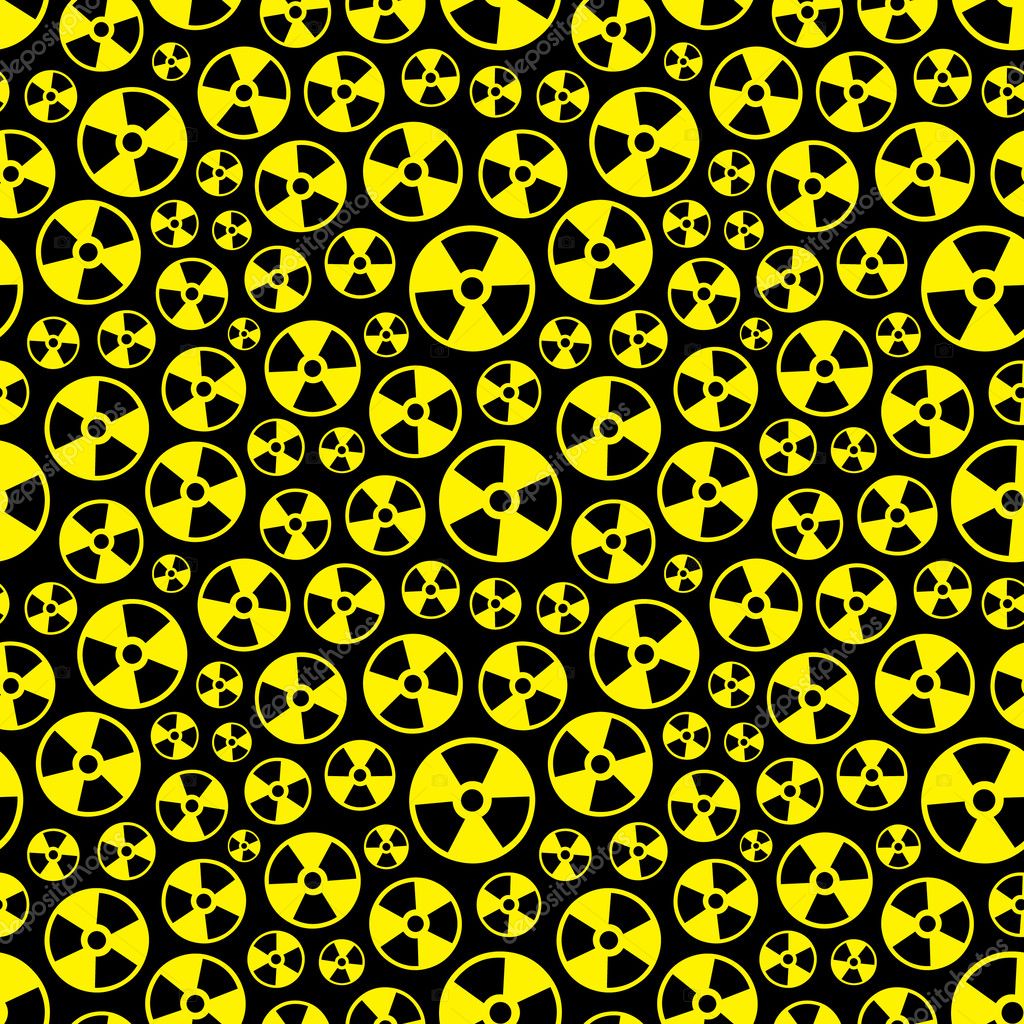 Biohazard and radiation signs. Vector background Stock Vector by ...