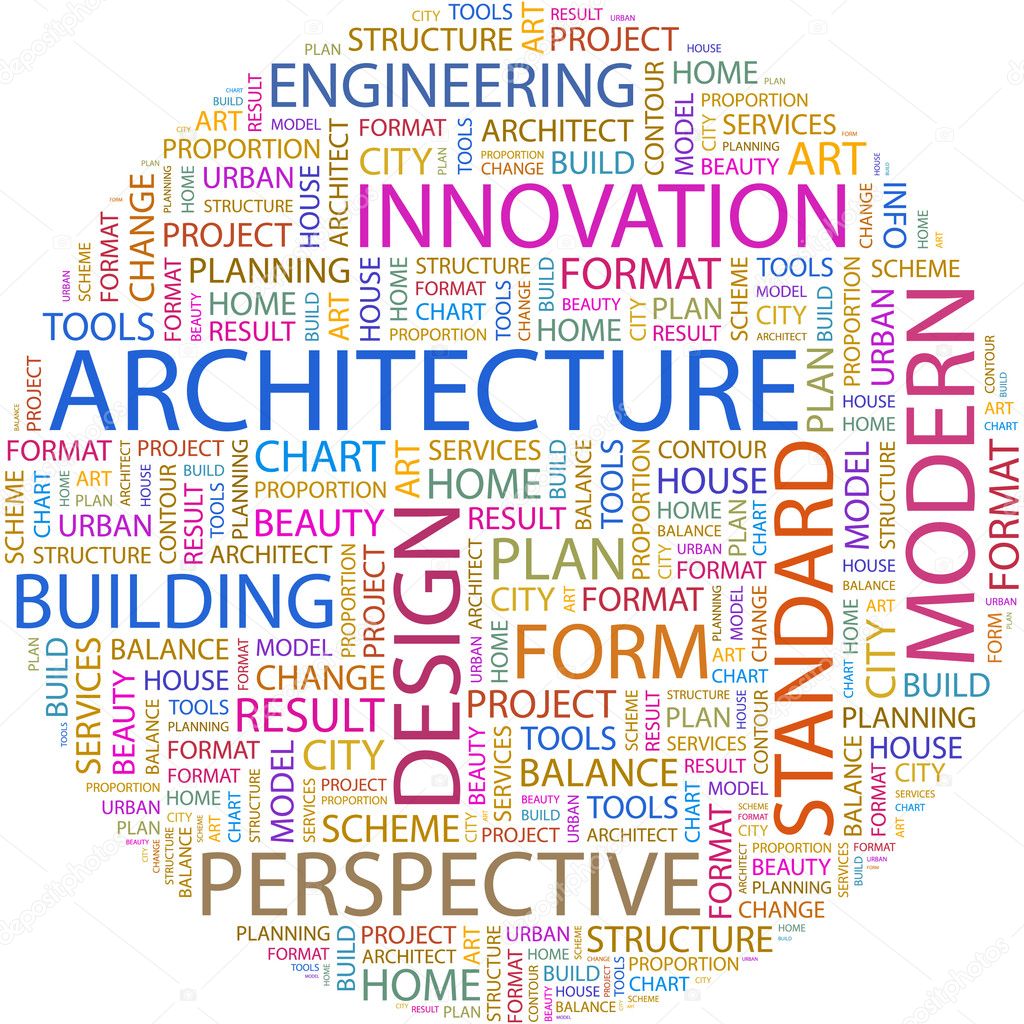 ARCHITECTURE. Word collage Stock Vector by ©studiom1 3174858