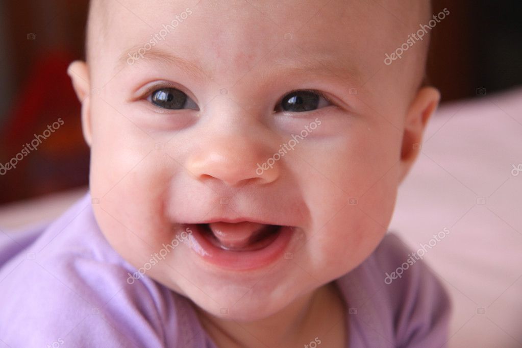 Laughing baby portrait — Stock Photo © niakris #2720700