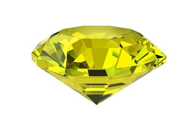 Yellow diamond with soft shadows — Stock Photo © madbit #2770581
