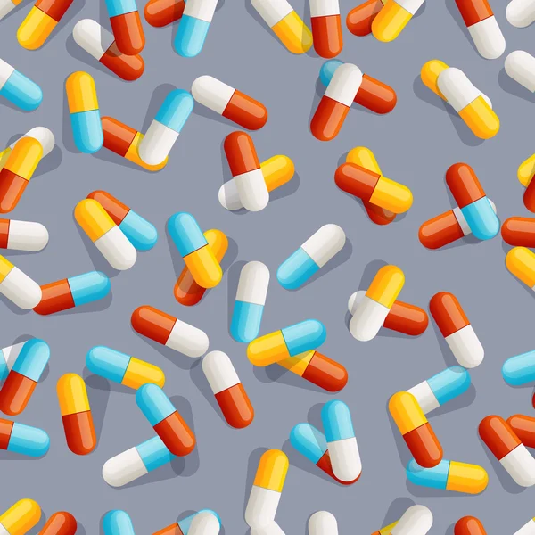 Medical pills seamless pattern. Stock Vector Image by ©Ostapius #12850547