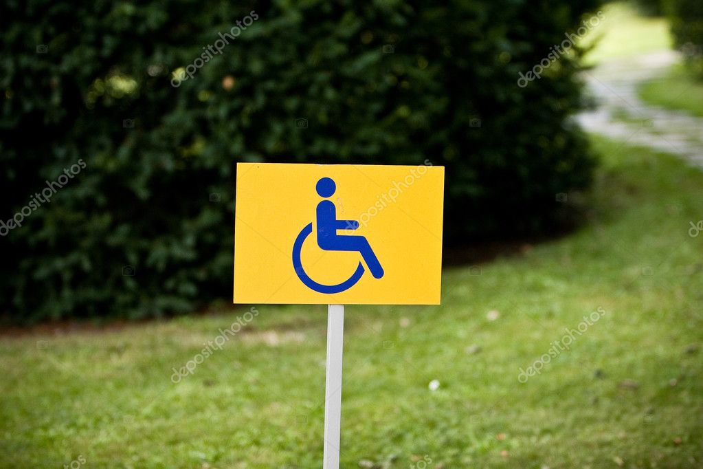 Disability sign on grass background — Stock Photo © rachwal #2715960