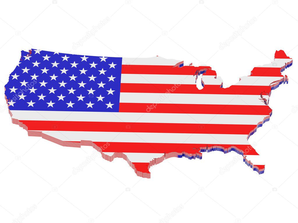 Mapa USA: fotografía de stock © rook76 #2760137 | Depositphotos