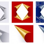 Hole in luxury golden paper — Stock Vector © alegria #3749316