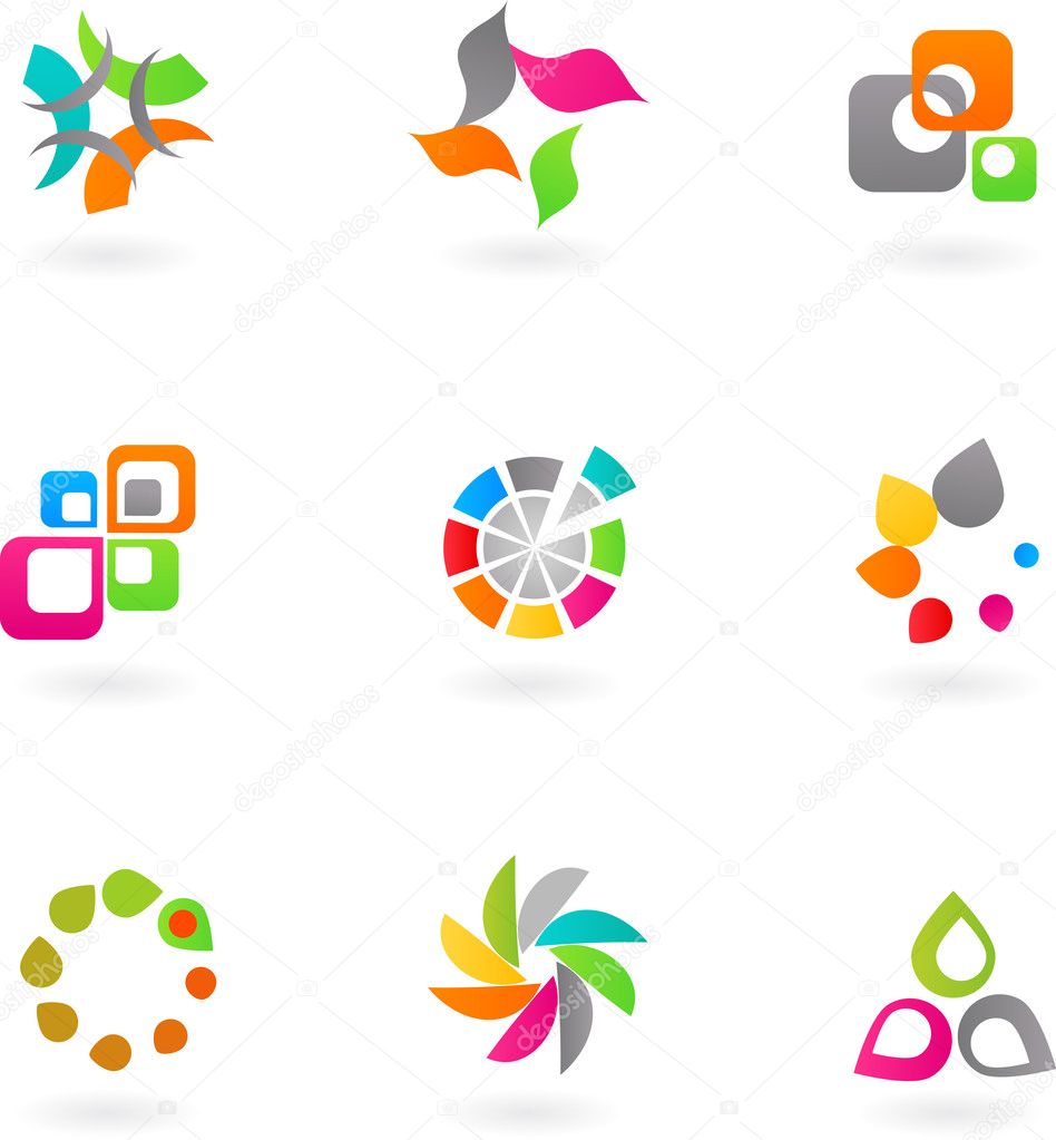 Abstract icon set - 6 Stock Vector Image by ©marish #2759159