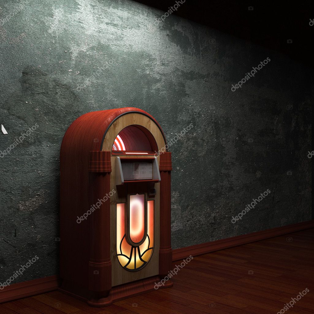 Old concrete wall and jukebox — Stock Photo © icetray #2728882