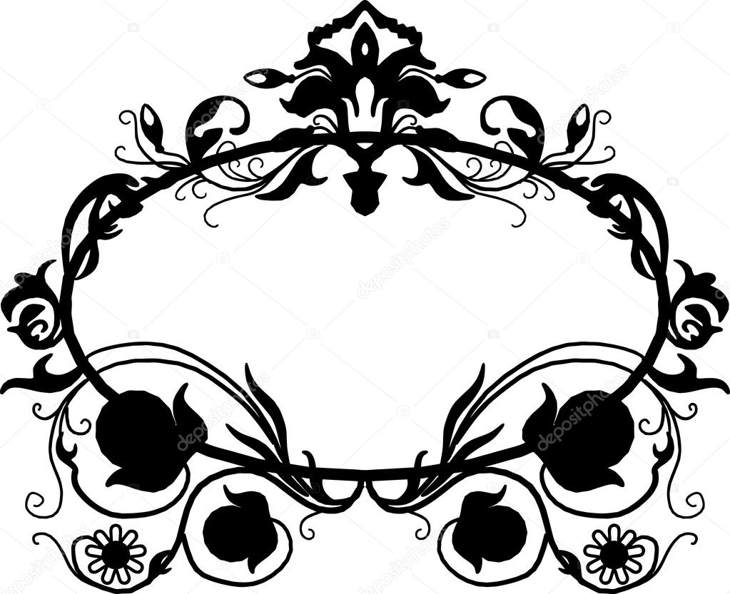 Vintage picture frame. Vector — Stock Vector © icetray #3275232