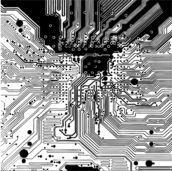 High tech electronic circuit board vector background Stock Vector Image ...