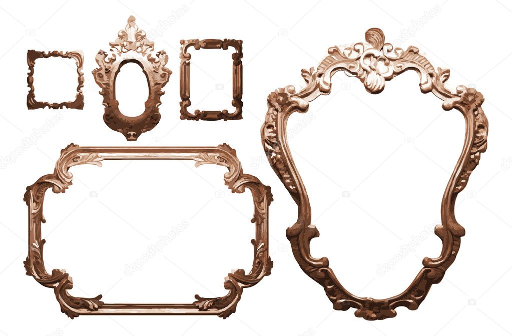Vintage picture frame. Vector — Stock Vector © icetray #3318644
