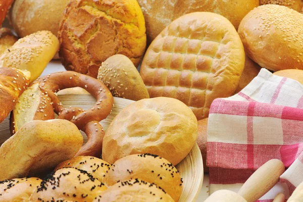 Fresh bread food group — Stock Photo © .shock #4869383