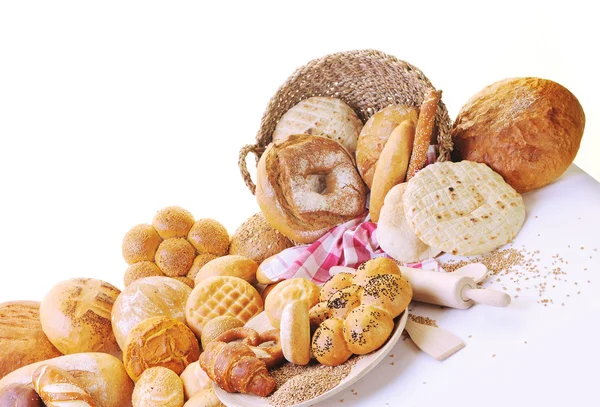 Fresh bread food group — Stock Photo © .shock #4869383
