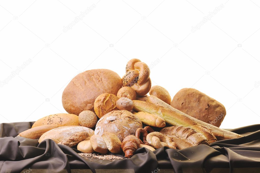 Fresh bread food group — Stock Photo © .shock #4863551