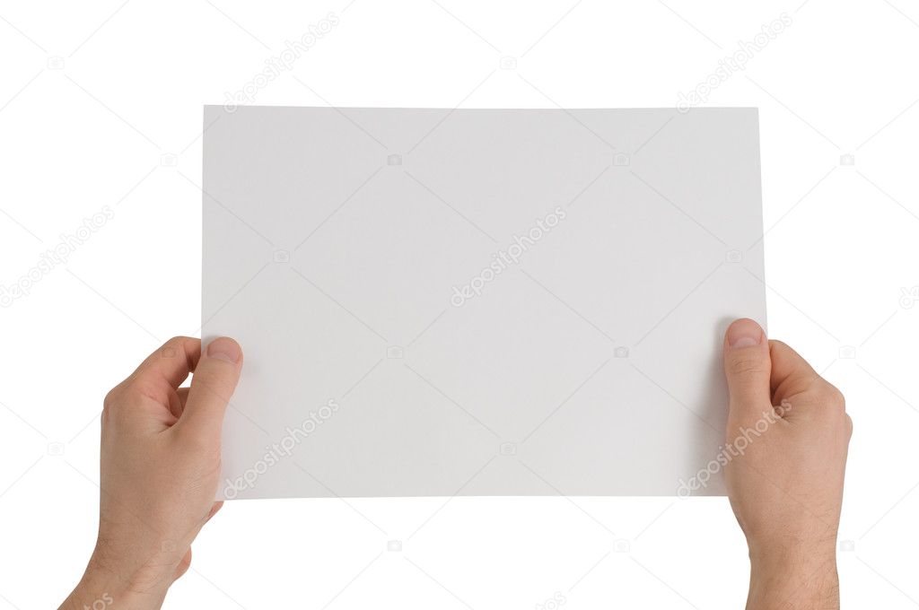 Hands holding paper — Stock Photo © ongap_ #2746611