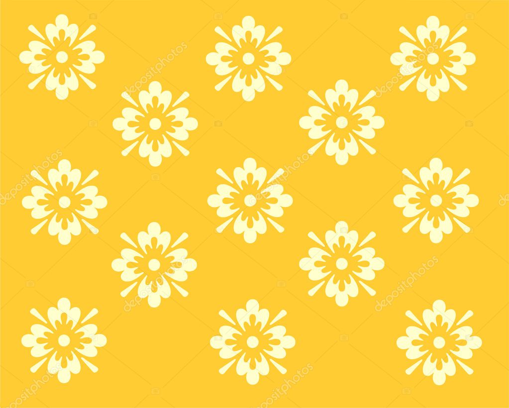 Illustration of a yellow wallpaper design with f — Stock Photo ...