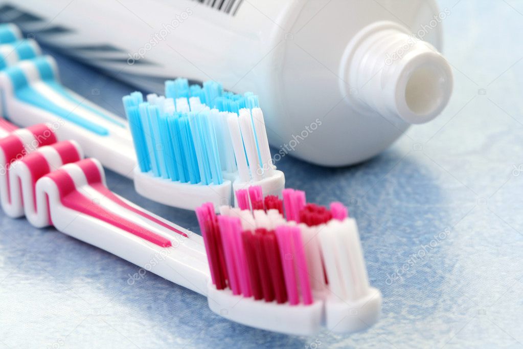 Toothpaste and toothbrushes Stock Photo by ©matka_Wariatka 4481904