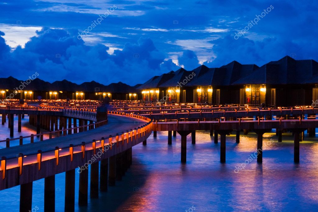 Night on maldives — Stock Photo © KKulikov #3911990