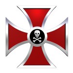 Skull and iron cross — Stock Photo © bigmilk007 #35681385