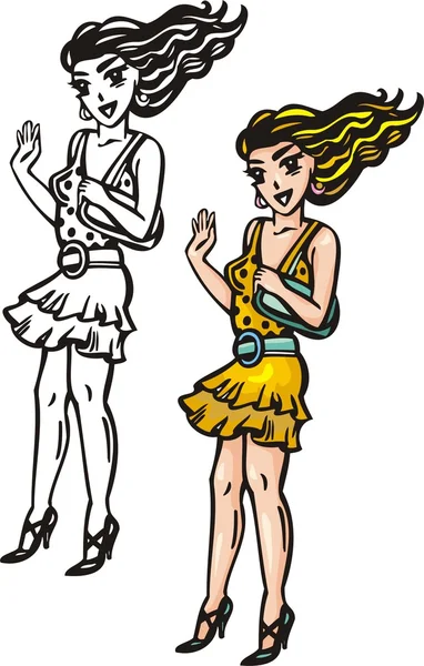 Clipart Belly Dancer Belly Dancer — Stock Vector © Retroclipart 55676487