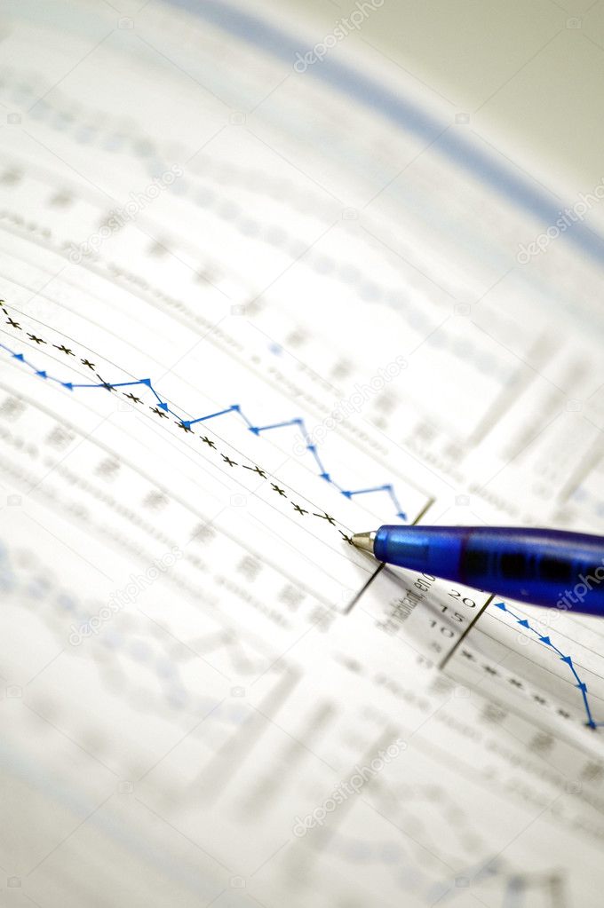 Showing business and financial report — Stock Photo © vladek #2756750