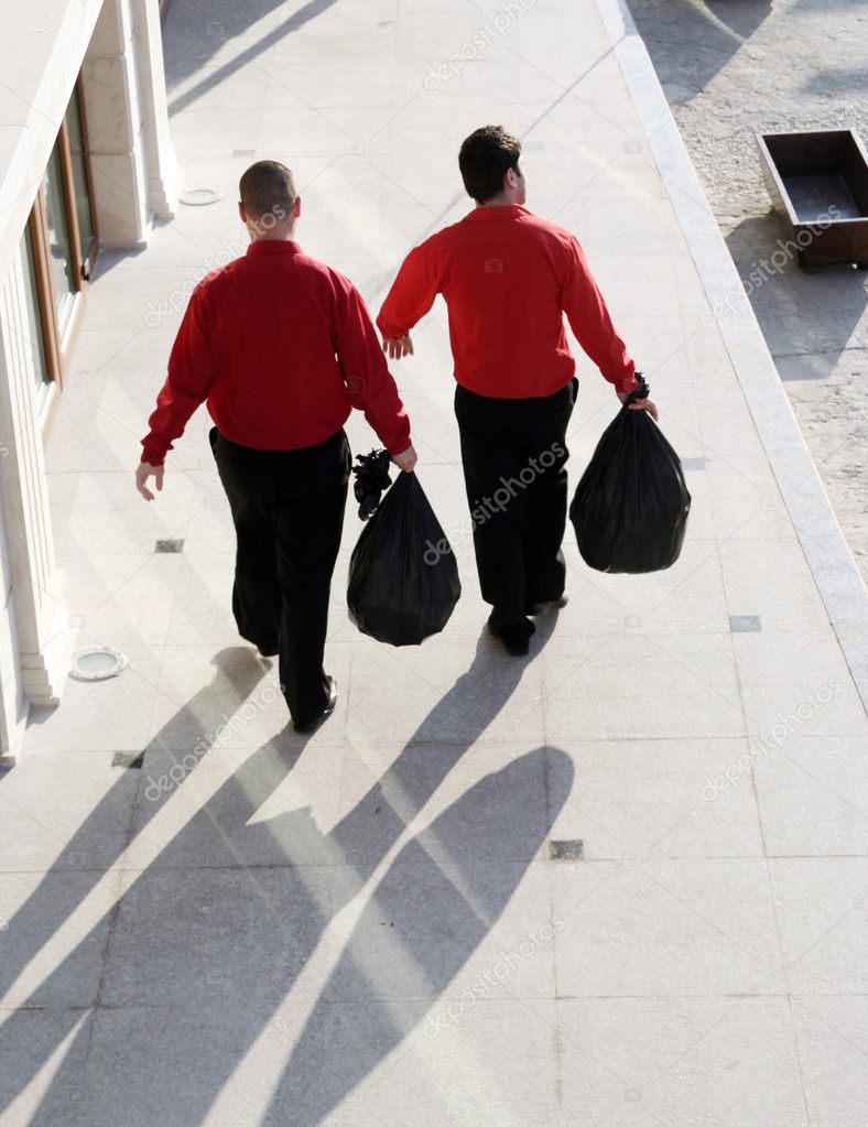 Taking out the garbage Stock Photo by ©arosoft 3858938