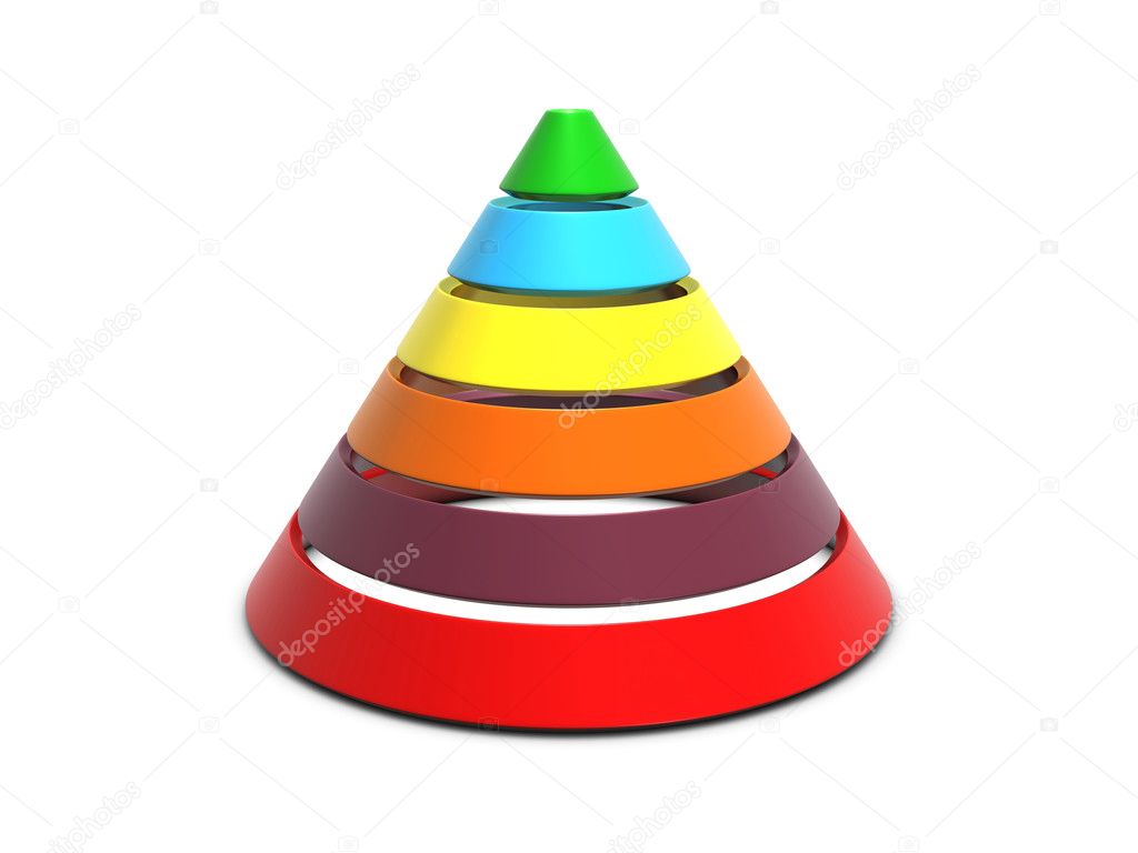 Cone chart multi color — Stock Photo © desert_fox99 #2840647