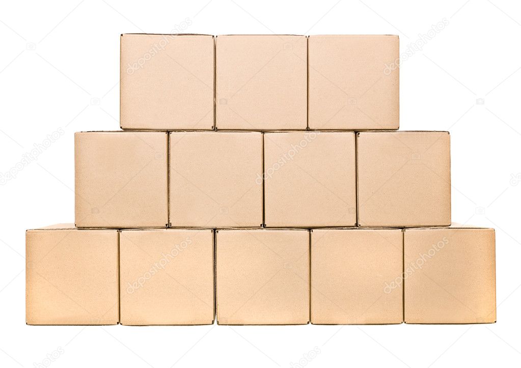 Stack of cardboard boxes Stock Photo by ©gemenacom 3642829