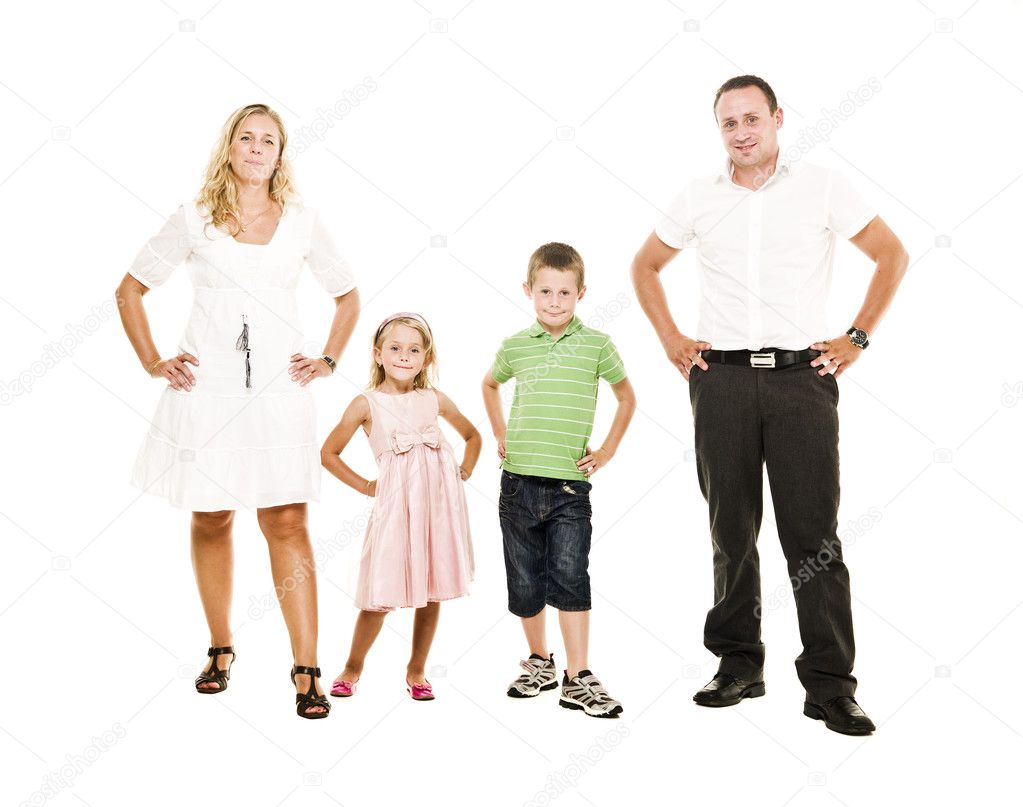 Isolated Family Stock Photo by ©gemenacom 3671603