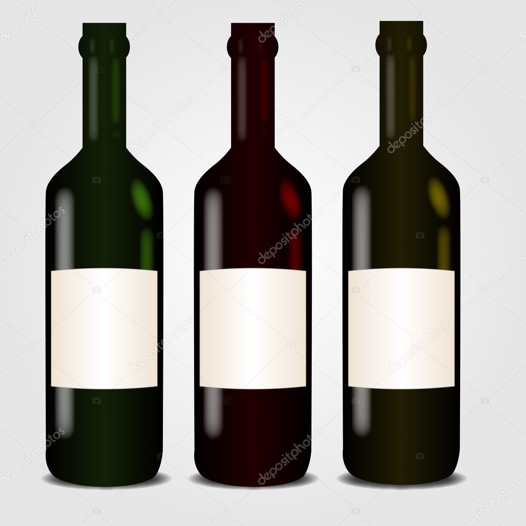 Empty Wine Bottles — Stock Vector © nmarques74 #3436211 Empty Wine Bottles — Stock Vector © nmarques74 #3436211