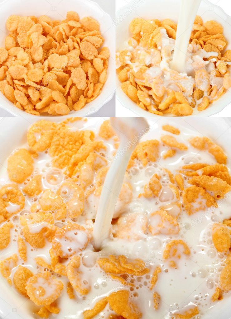 Cornflakes set — Stock Photo © olinchuk #3095592