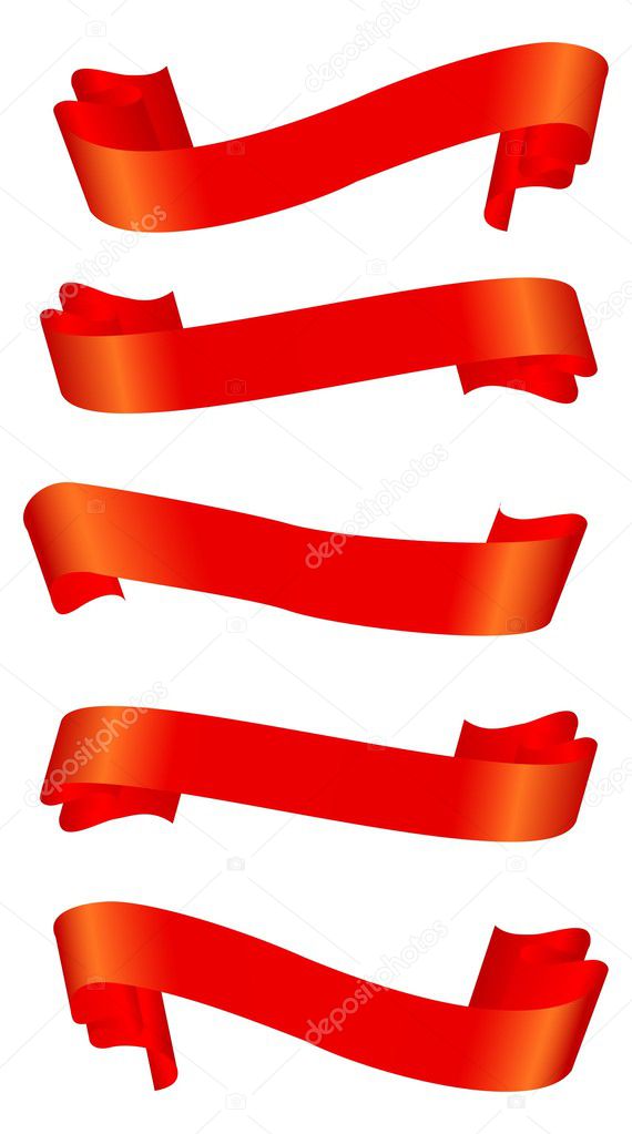 Horizontal red banners Stock Vector Image by ©Nataly-Nete #3092487