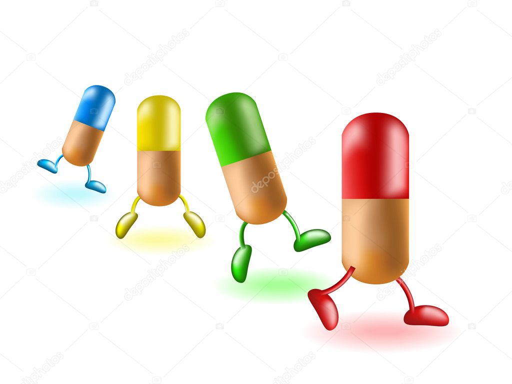 Cápsulas médicas vector, gráfico vectorial © petrkurgan imagen #3320101