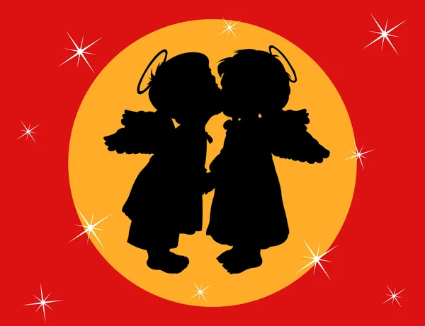 Due angeli Vector Art Stock Images | Depositphotos