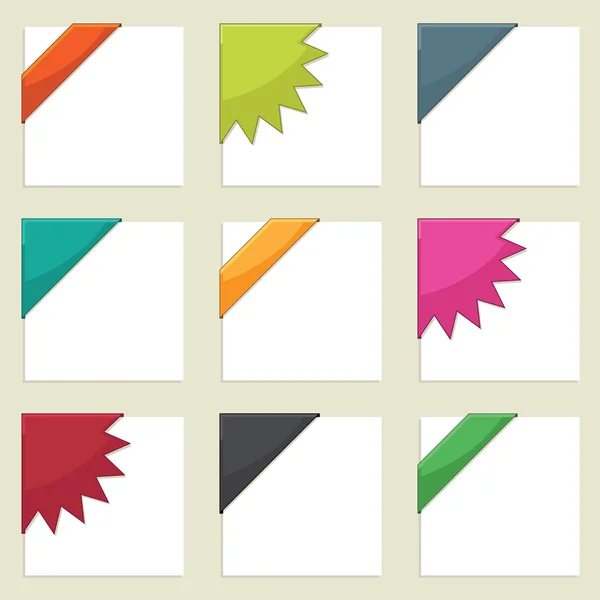 Corner ribbons — Stock Vector © mattasbestos #3951729