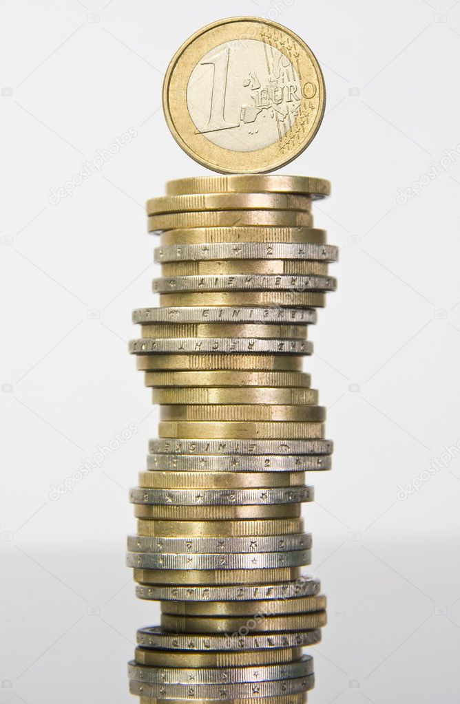 Stack of euro coins ⬇ Stock Photo, Image by © Nomadsoul1 #2818438