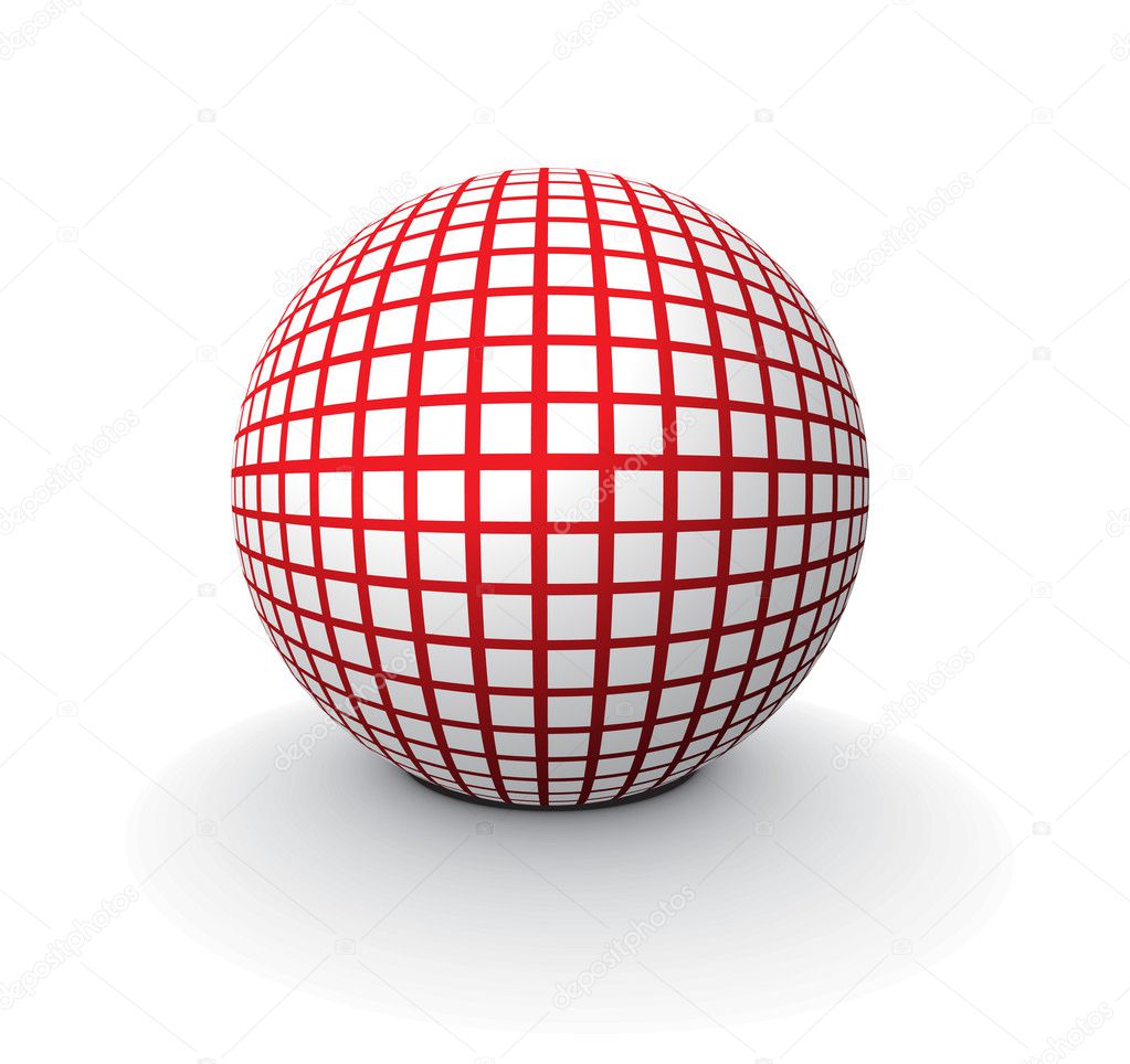 3d sphere — Stock Vector © redshinestudio #3322137