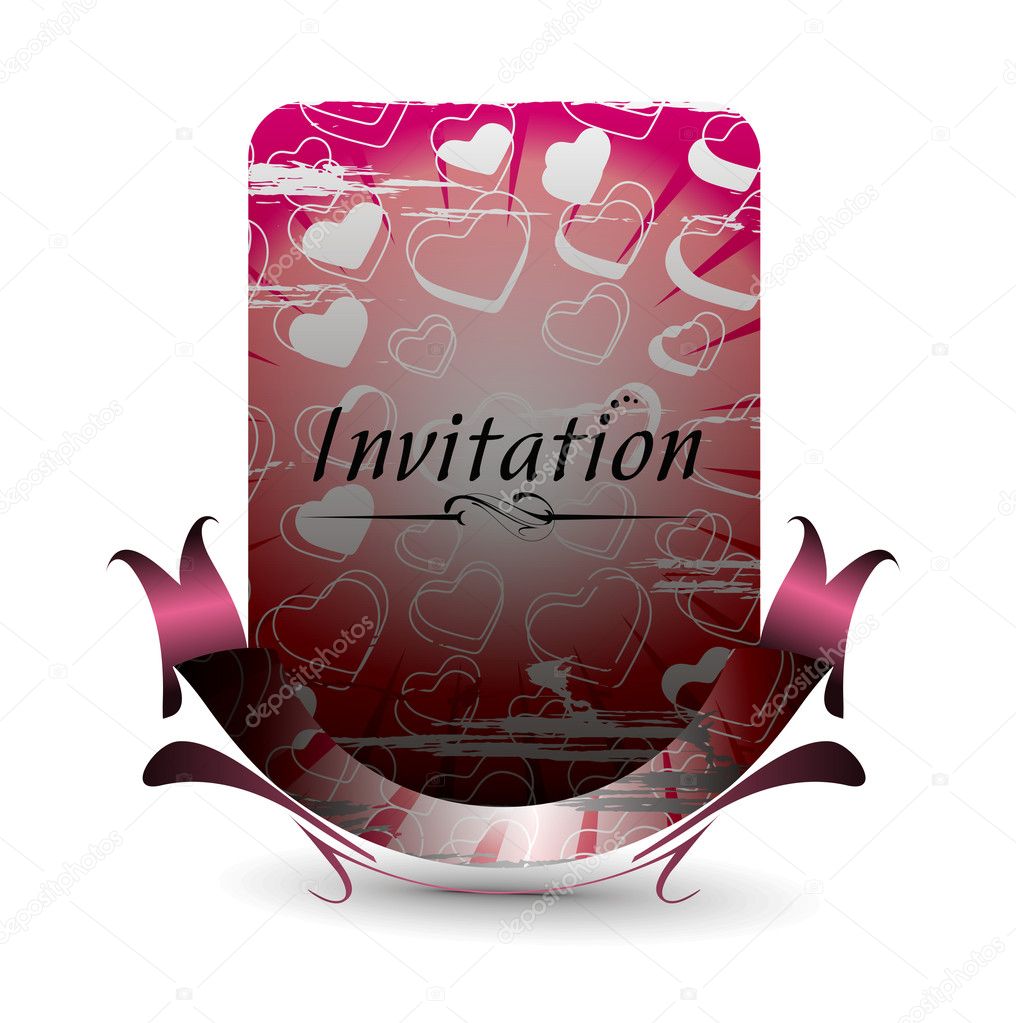Invitation card Stock Vector by ©redshinestudio 4472627