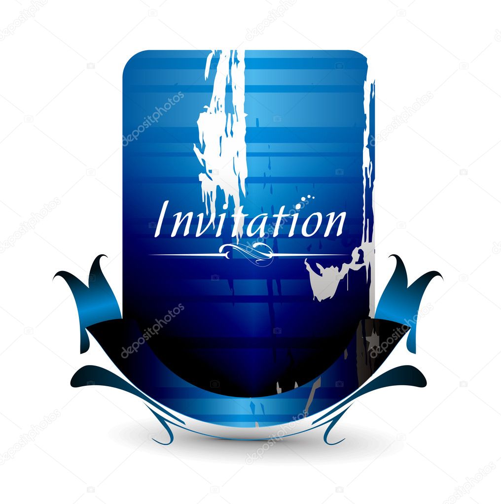 Carte d'invitation Vecteur par ©redshinestudio 4472651