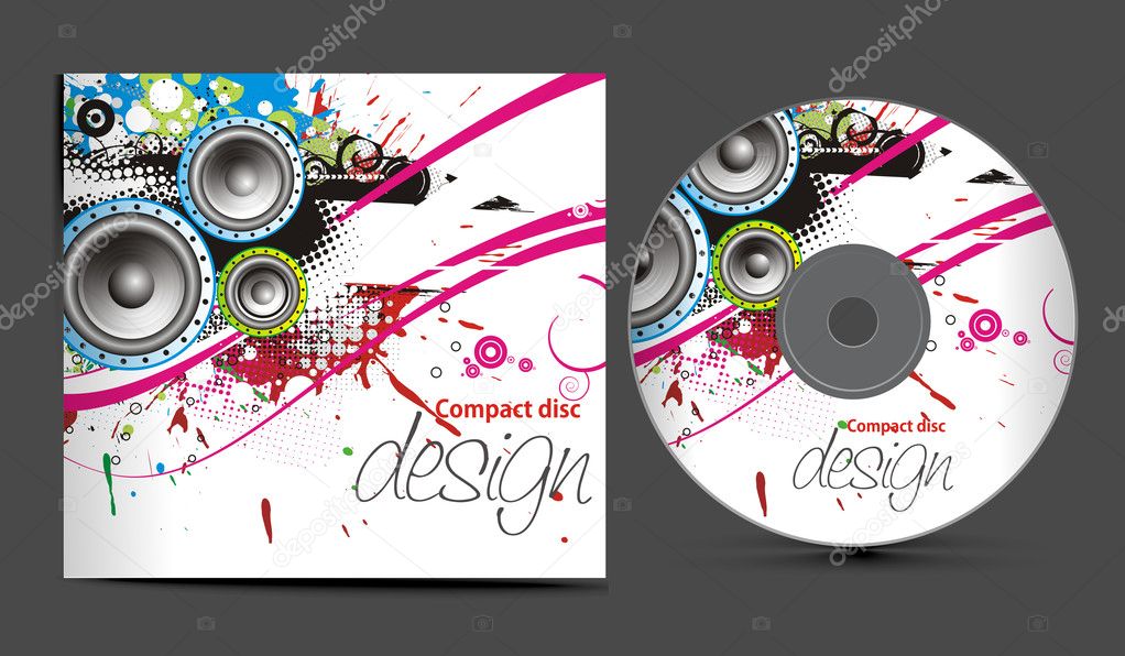 Cd cover design Stock Vector Image by ©redshinestudio #4480713