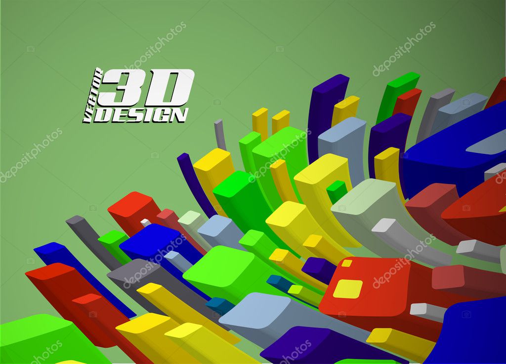3d abstract colorful background Stock Vector Image by ©redshinestudio ...
