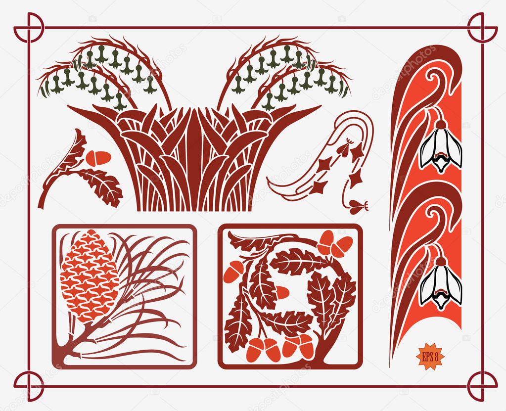 Historical design collection — Stock Vector © bomg11 #2936301